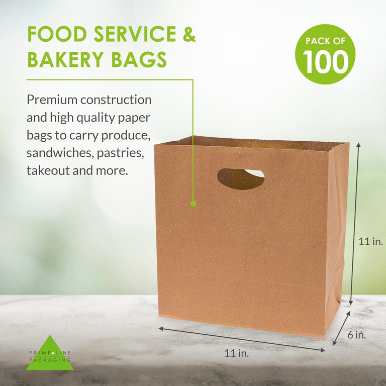 11x6x11 Die Cut Paper Bags – Prime Line Retail